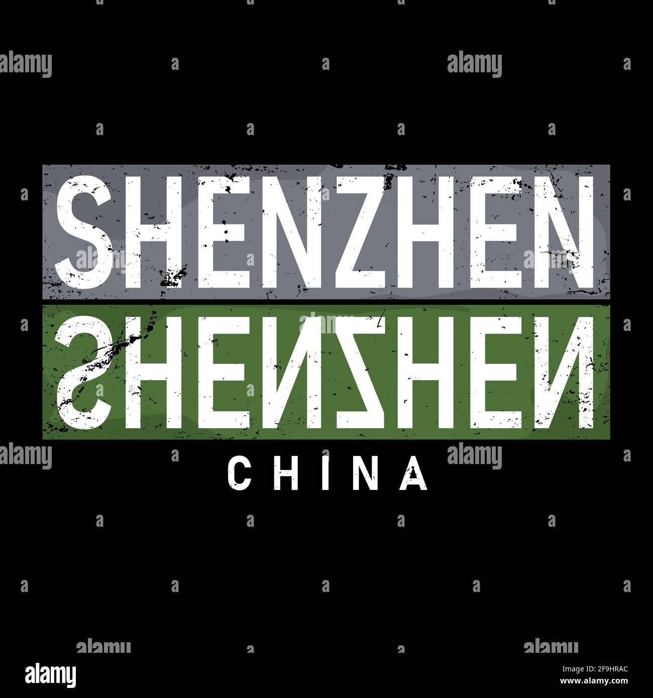 Shenzhen. Colorful typography text banner. Vector the word shenzhen ...