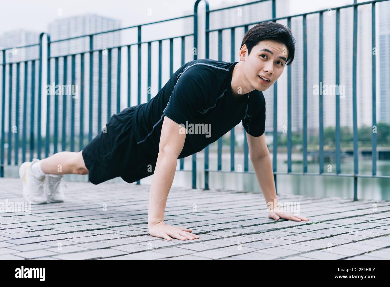 Sporty young asian man hi-res stock photography and images - Alamy
