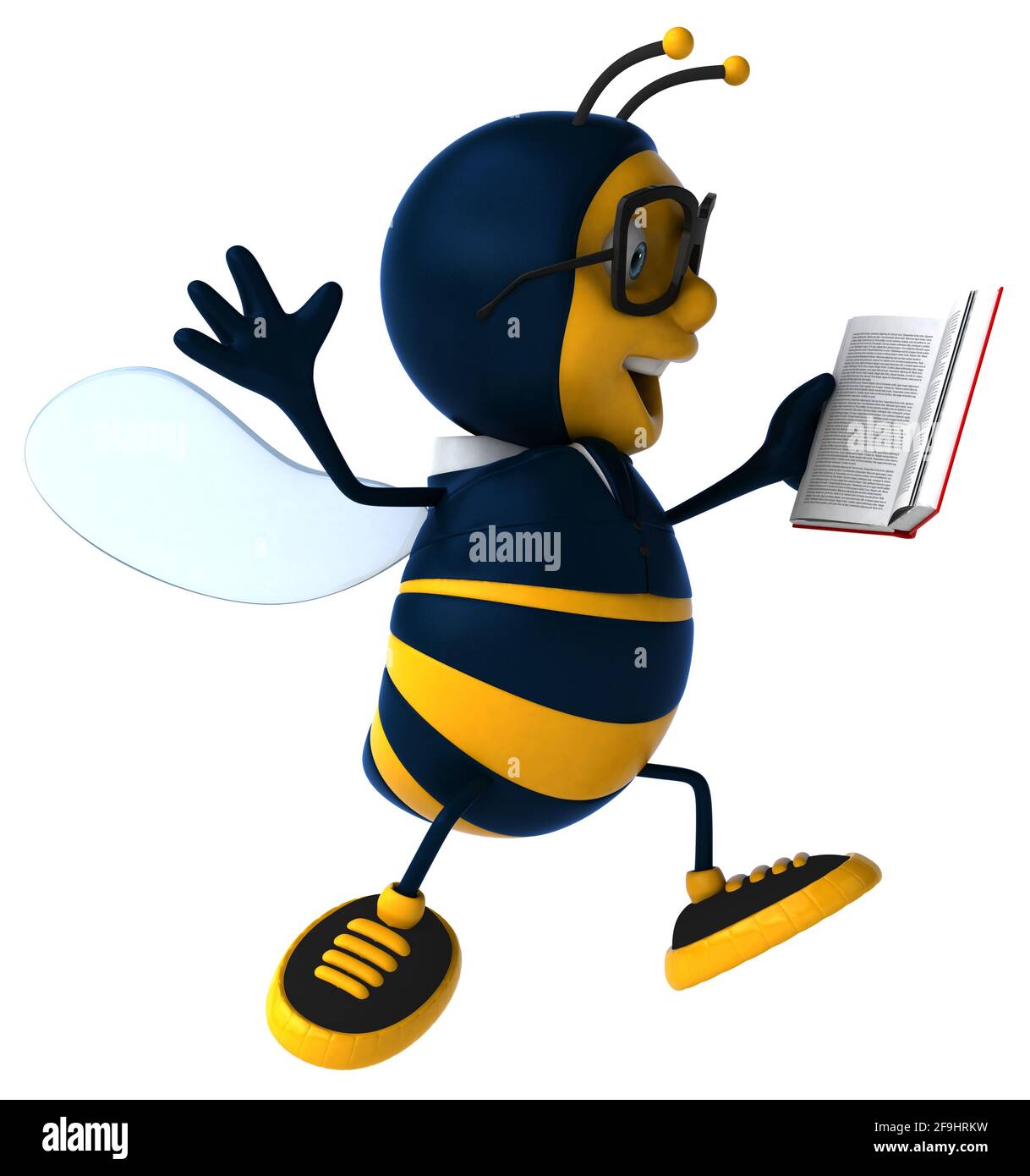 3D Illustration of a business bee Stock Photo - Alamy