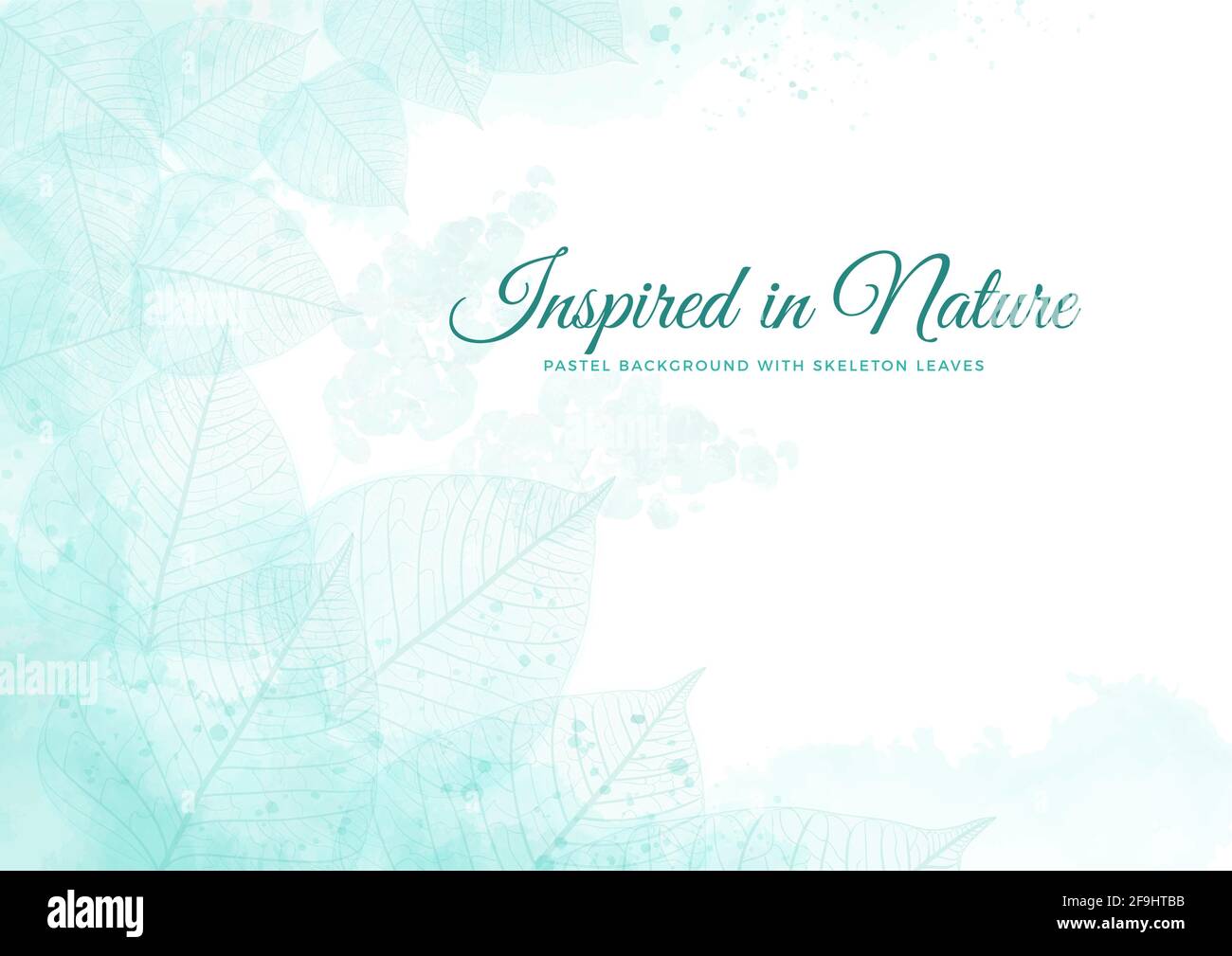 Pastel green floral background Stock Vector Images - Alamy