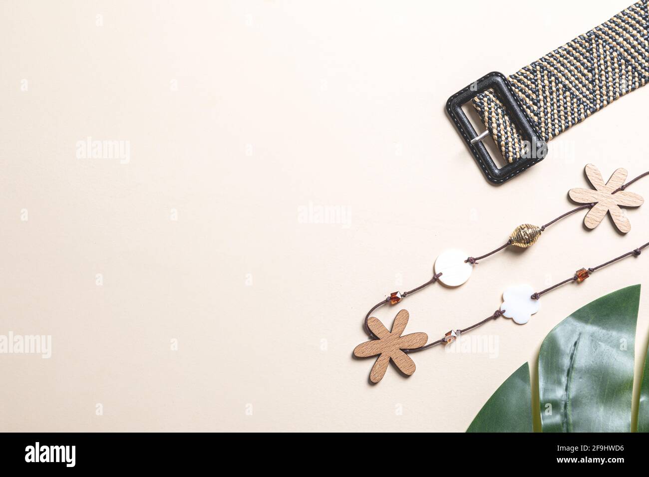 Beauty blog background. Beautiful background with neutral colors. Flat ...