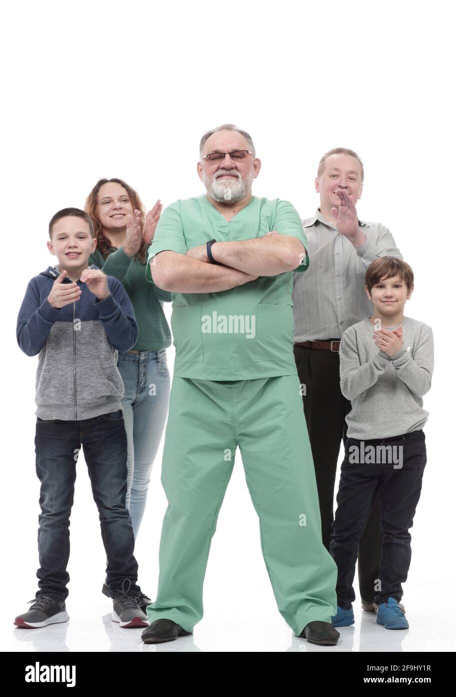 Doctor child parent Cut Out Stock Images & Pictures - Alamy