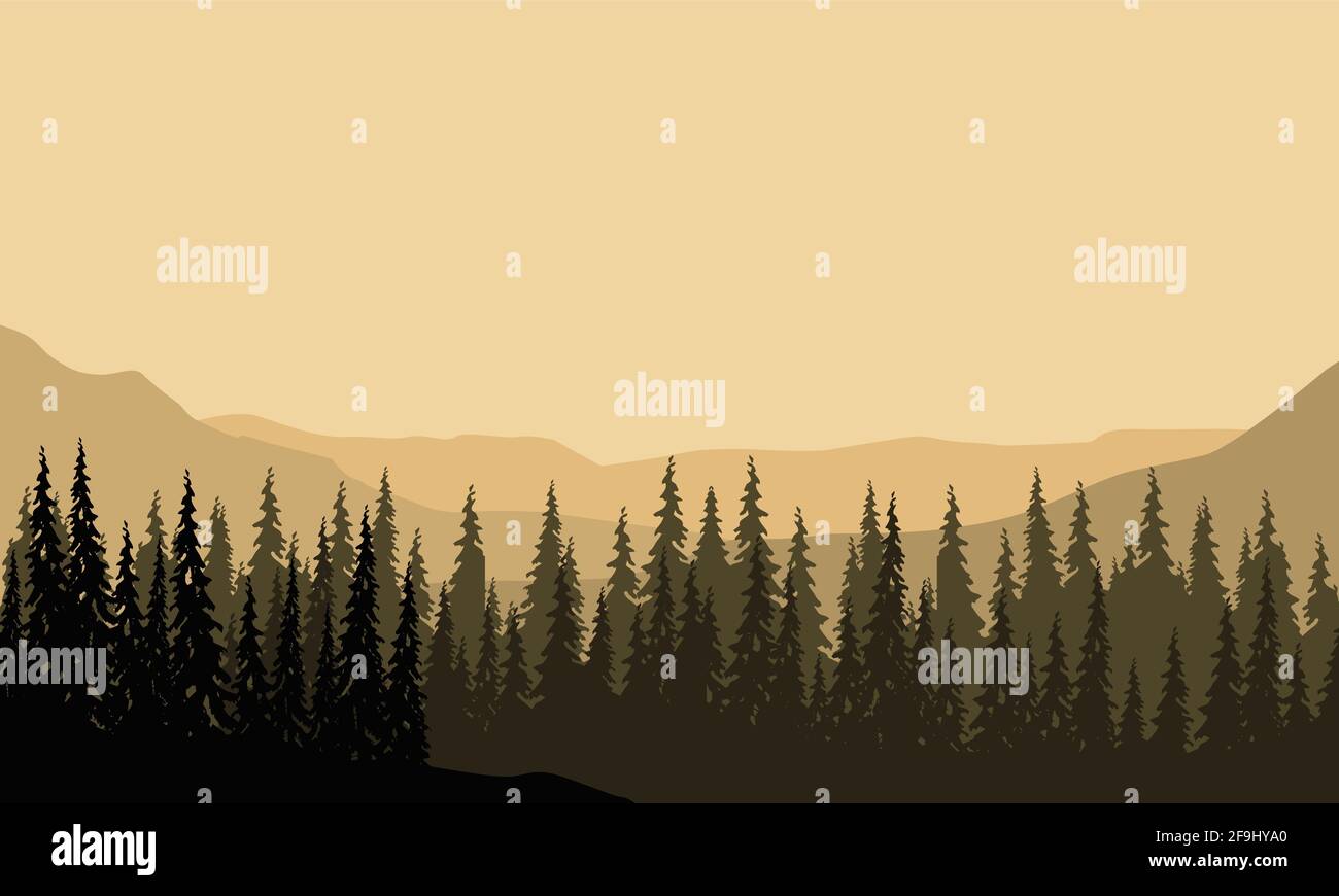 Beautiful city forest Stock Vector Images - Alamy