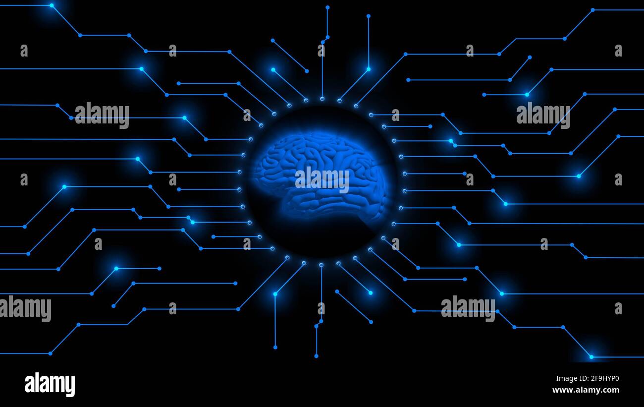 Human brain symbolic for AI Artificial Intelligence centered into ...