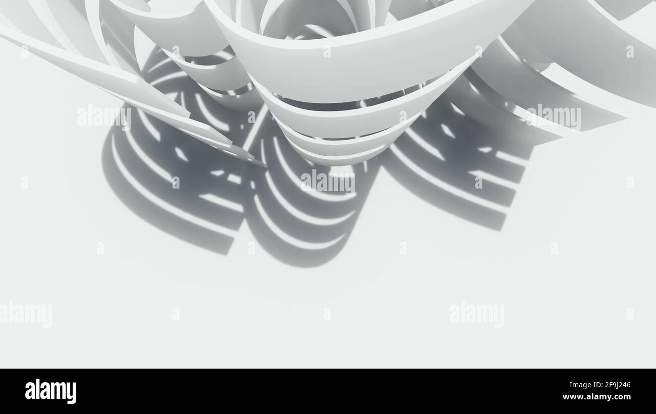 3D illustration - Abstract Architecture. Concept of organic ...