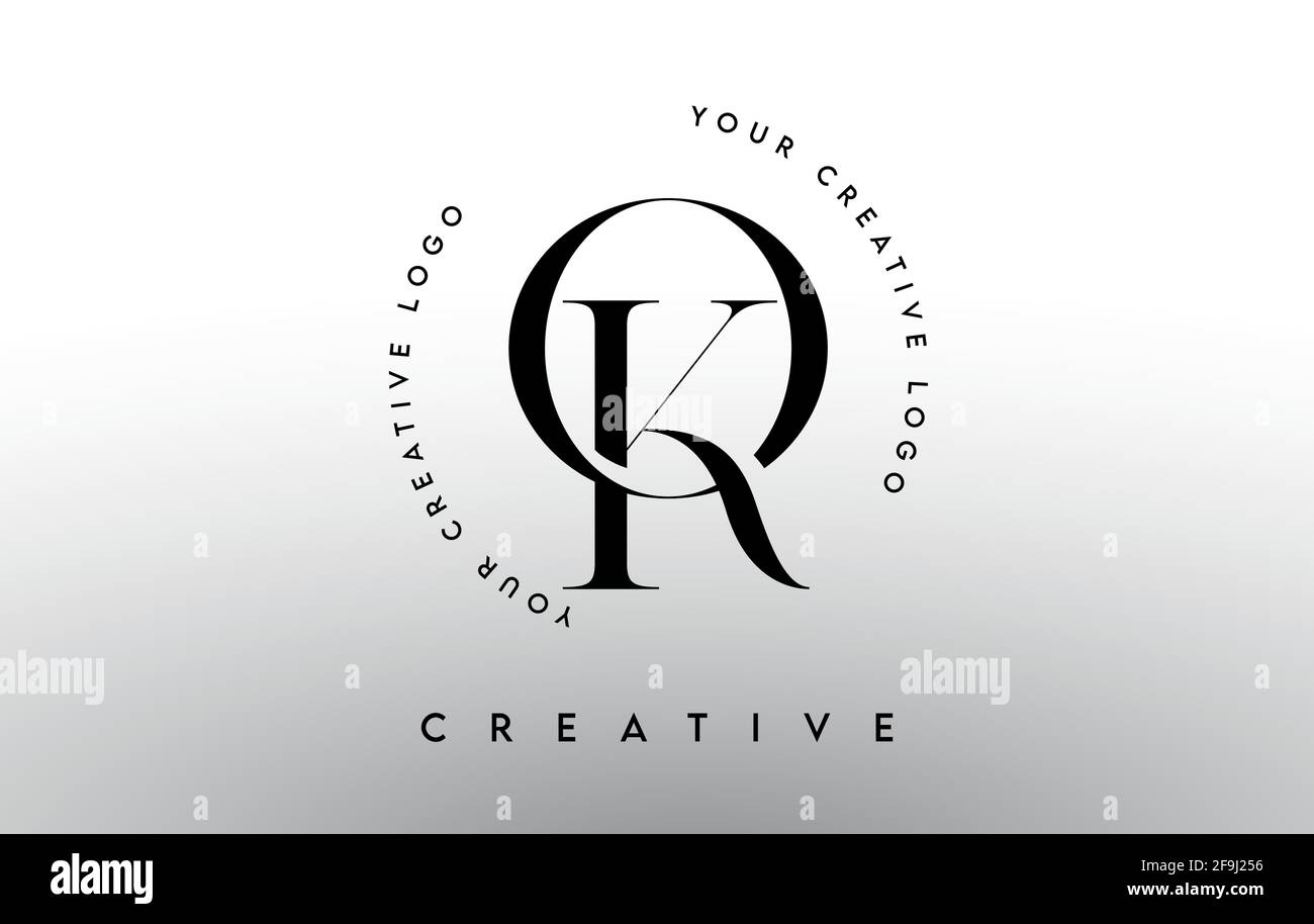 OK Letter Logo Design with Serif Typography Font and Elegant Modern ...