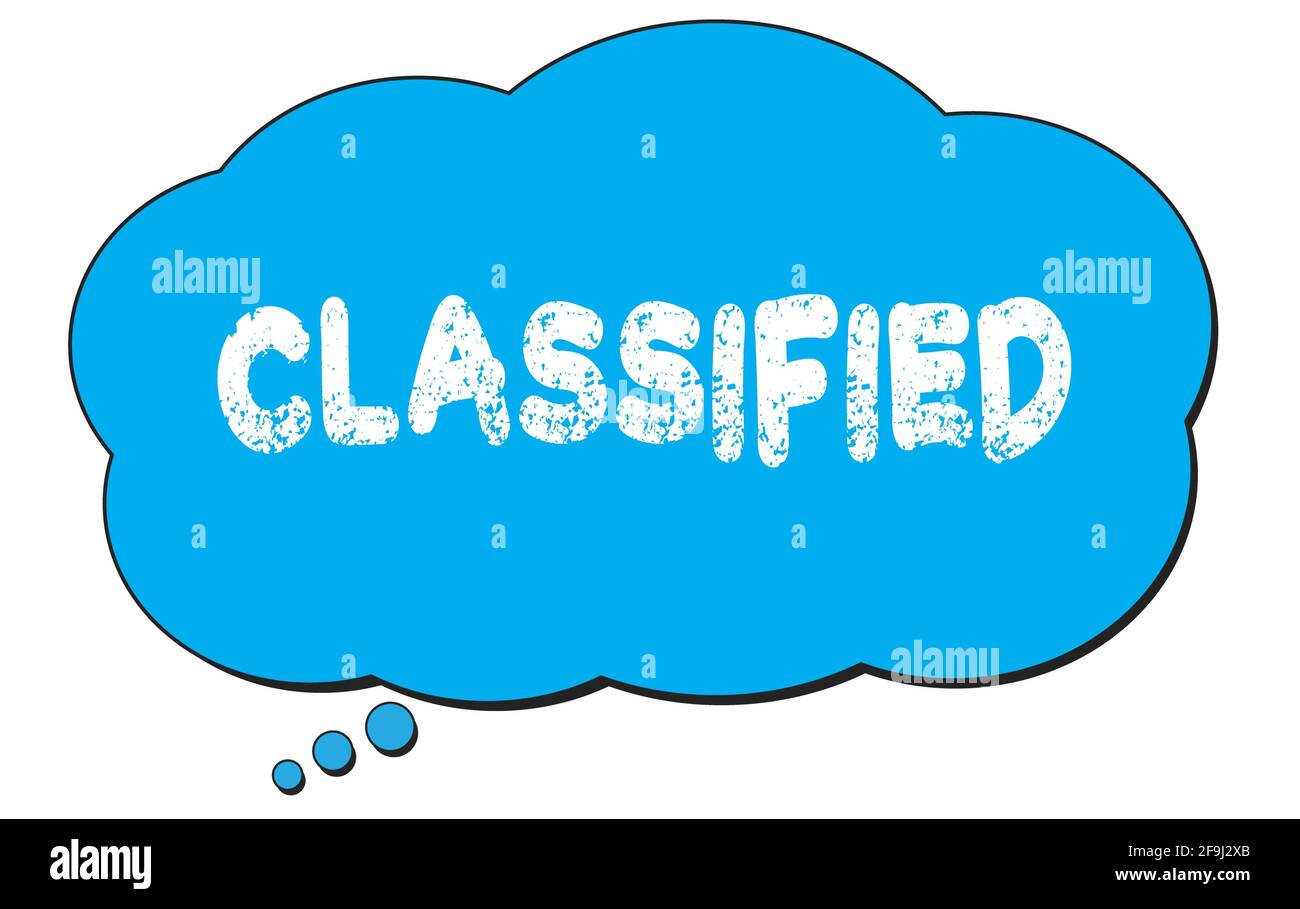 Classified text written hi-res stock photography and images - Alamy