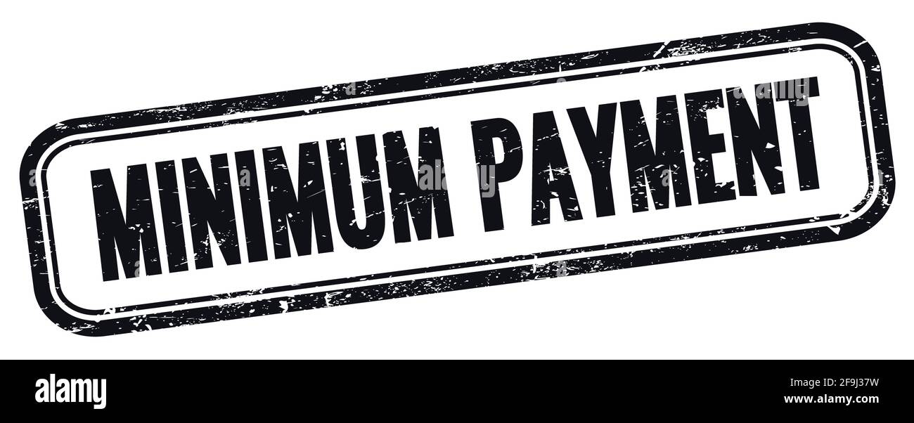 Minimum payment stamp hi-res stock photography and images - Alamy