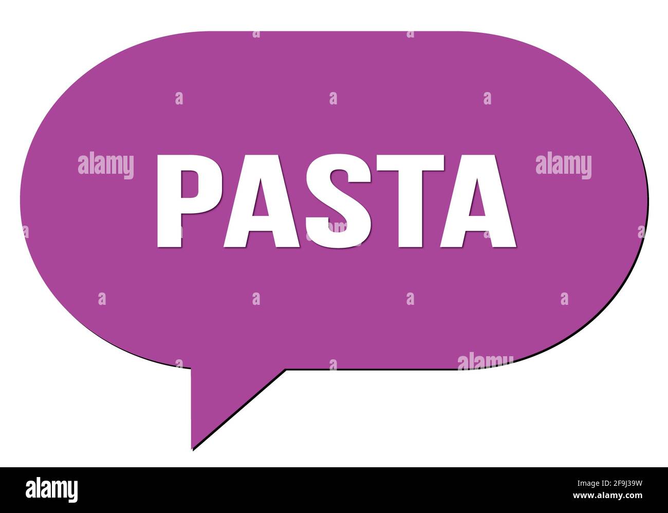 Pasta text written in hi-res stock photography and images - Alamy