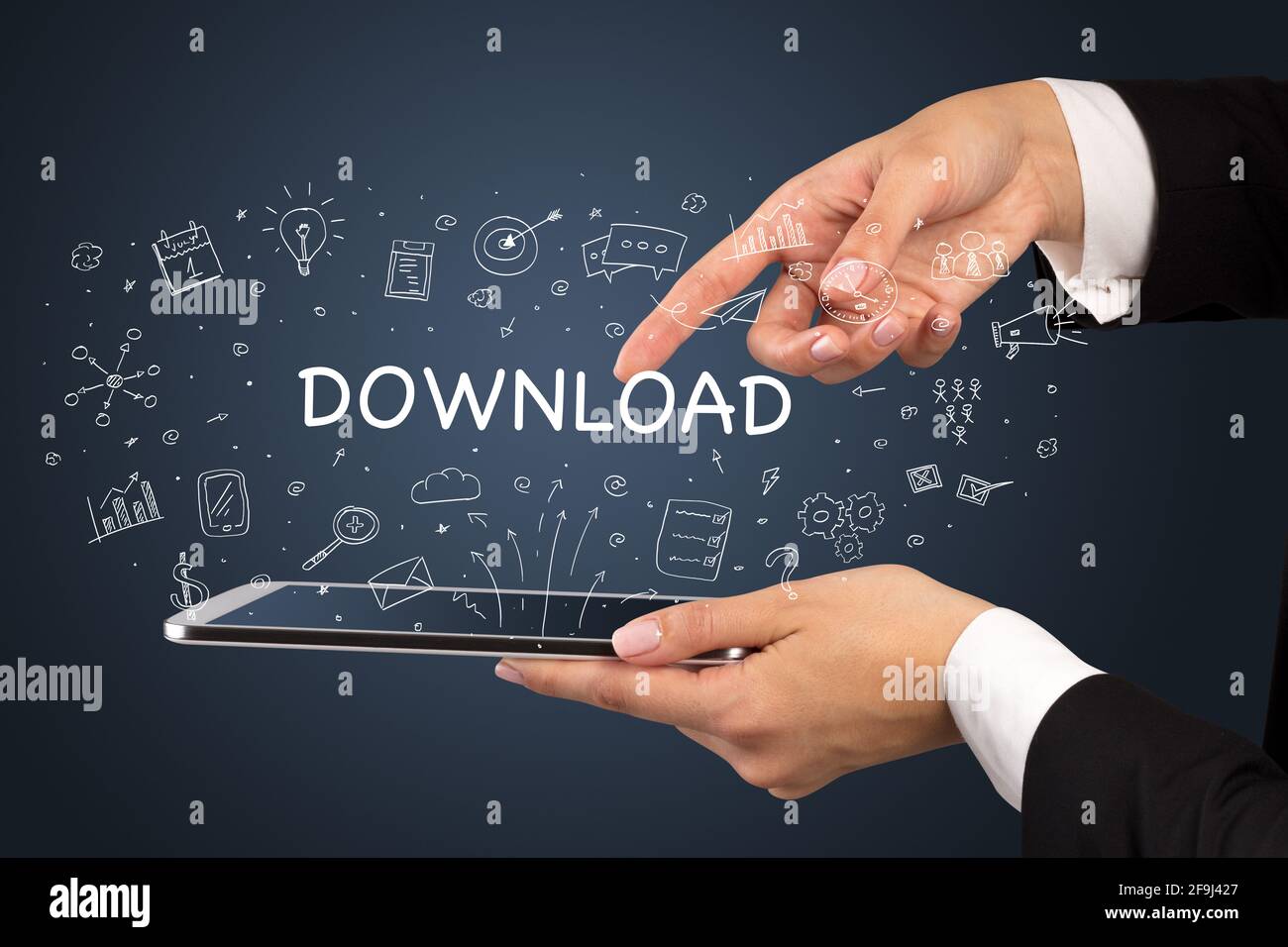Close-up of a touchscreen, social media concept Stock Photo - Alamy
