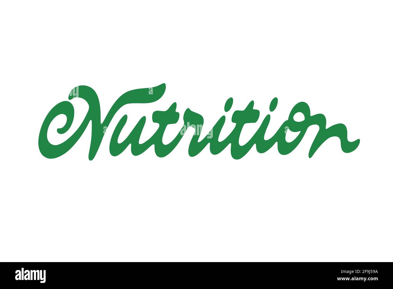 Nutrition vector lettering Stock Vector Image & Art - Alamy