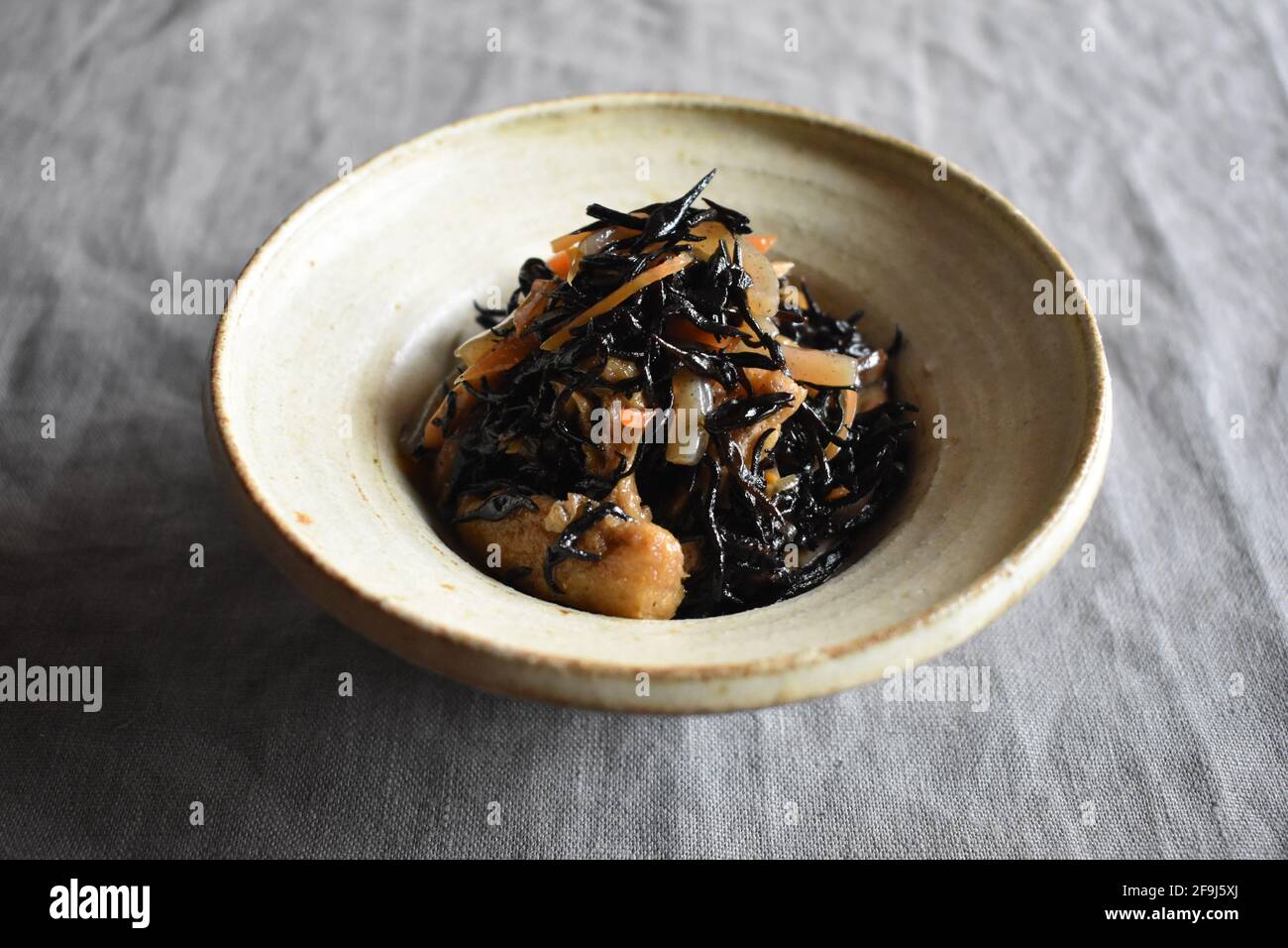 Steamed Edible Brown Algae, Kyoto Cuisine, Japanese Food Stock Photo ...