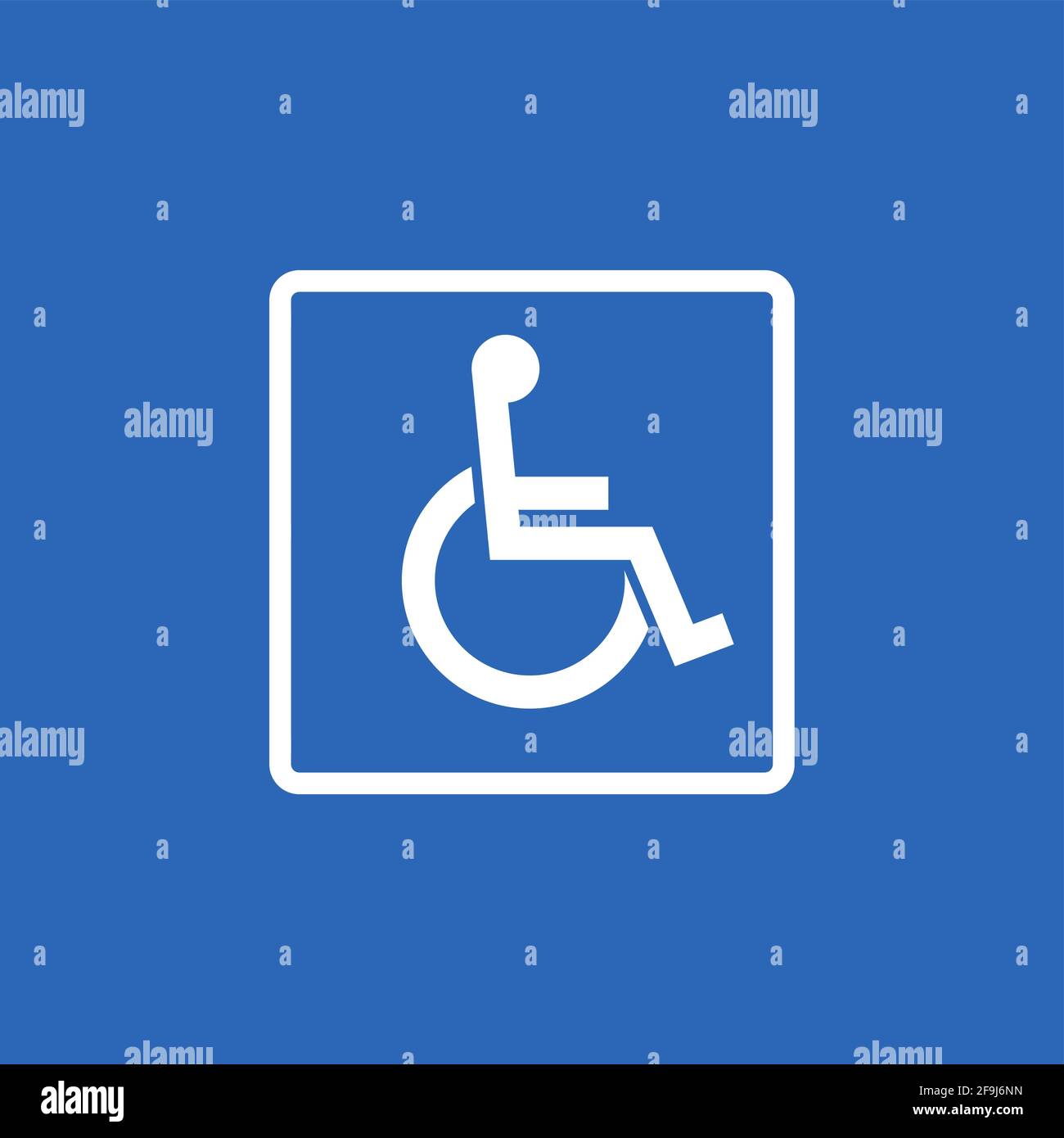 Handicap signage vector wc invalid icon. Disable toilet access ...