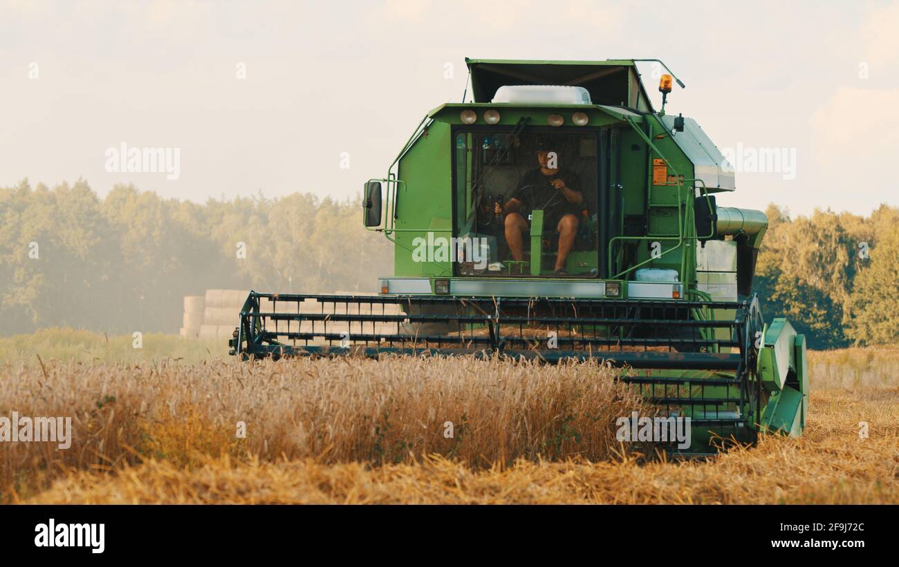 Rotary straw walker combine harvester hi-res stock photography and ...