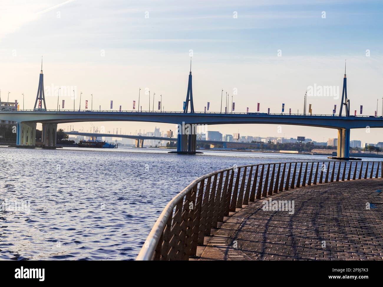 Dubai, UAE - 04.17.2021 Business bay crossing bridge Stock Photo - Alamy