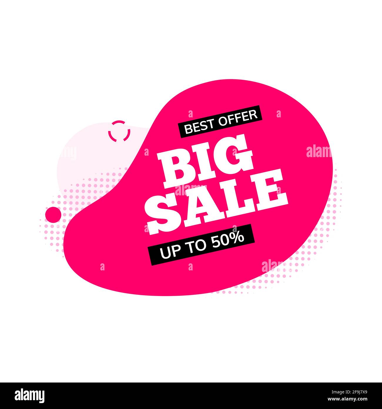 Big sale banner element promo discount shape. Vector design sale promo ...