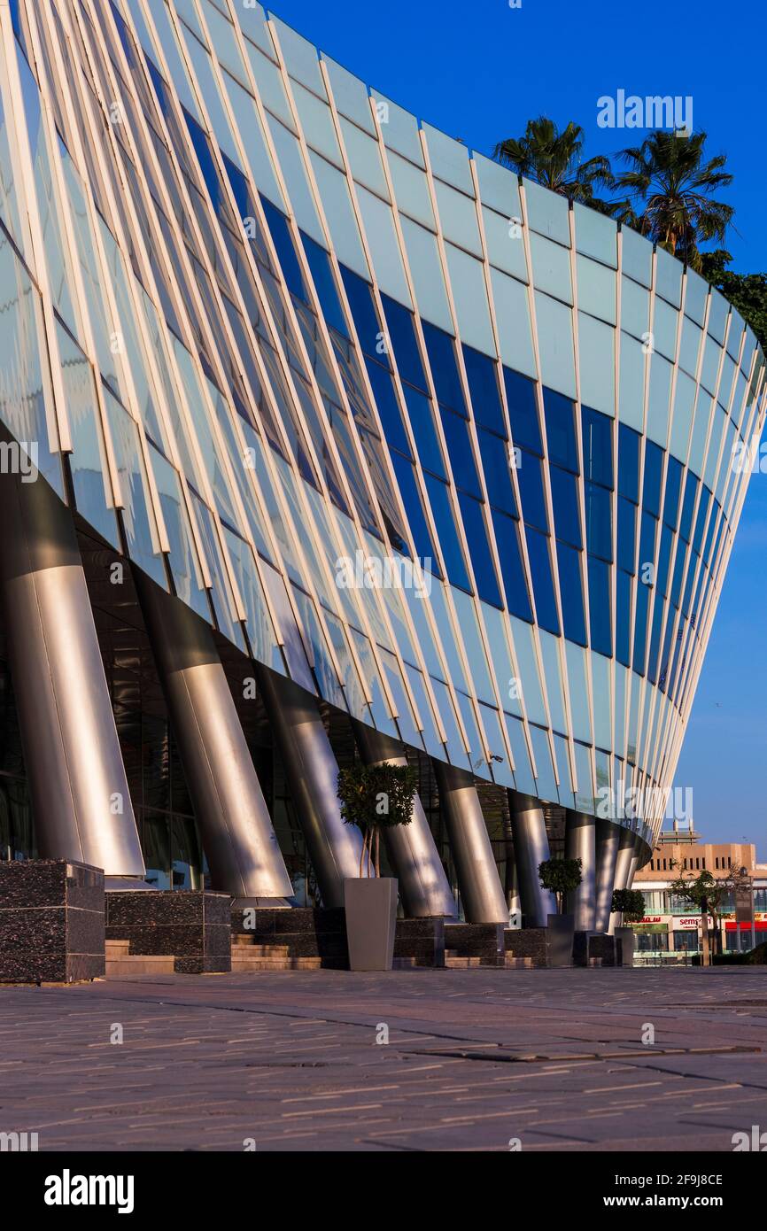 Dubai, UAE - 04.17.2021 Shot of side of a Intercontinental hotel in ...
