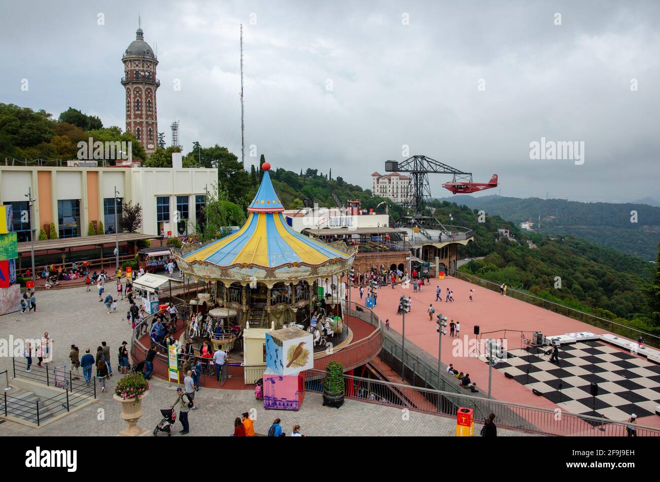 Theme park tibidabo hi-res stock photography and images - Alamy