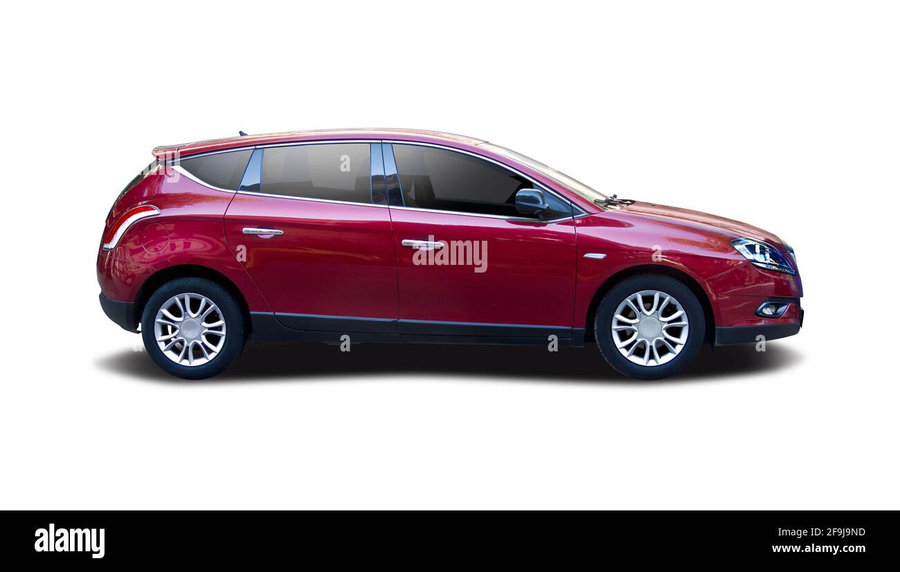 Lancia Delta side view isolated on white backgroynd Stock Photo - Alamy