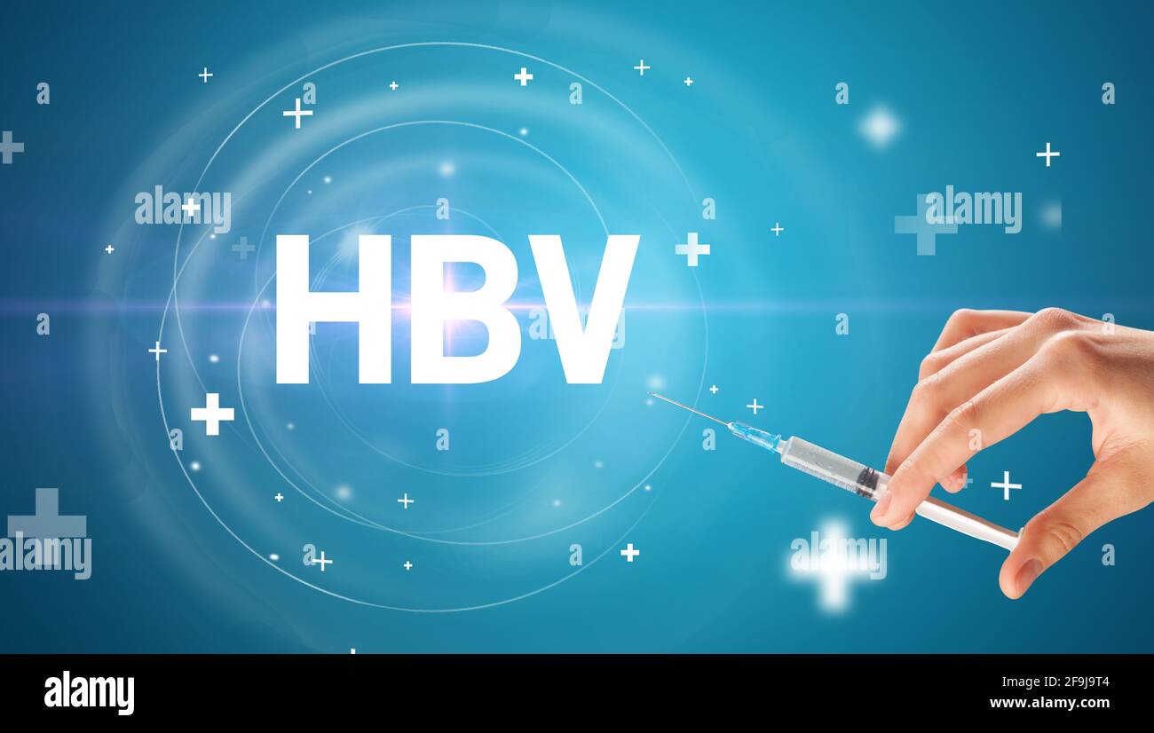 Syringe needle with virus vaccine Stock Photo - Alamy