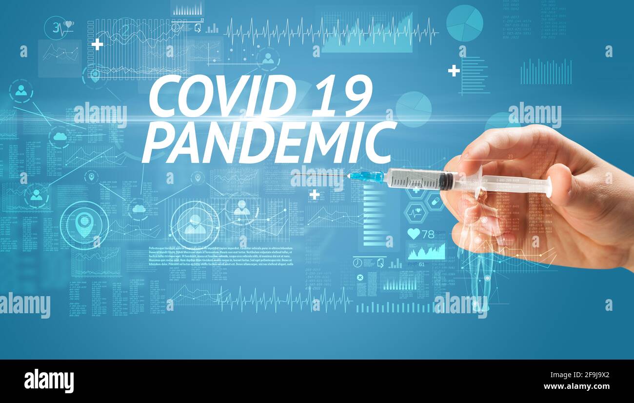 Syringe needle with virus vaccine Stock Photo - Alamy