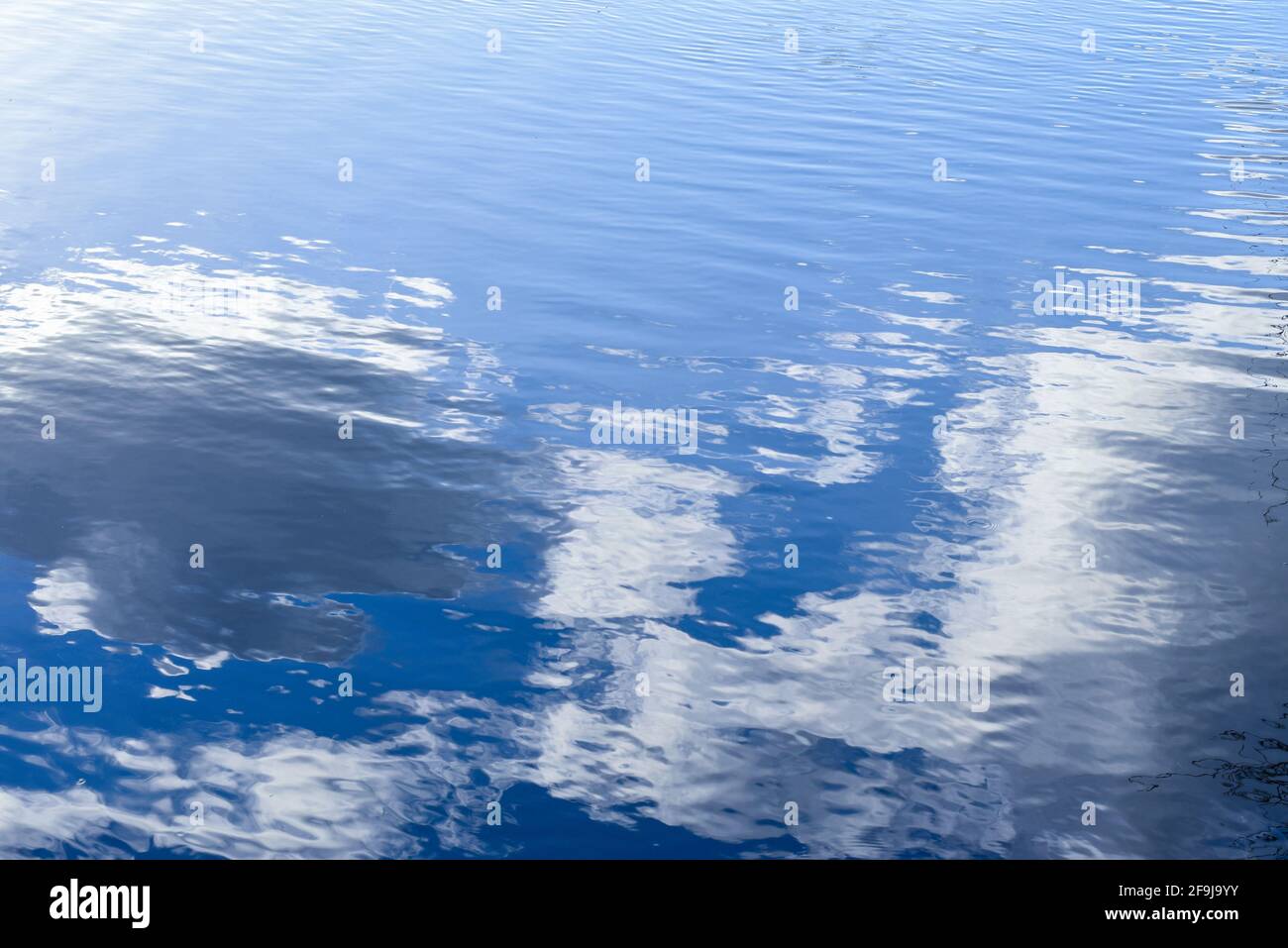Reflections in water make a relaxing abstract background Stock Photo ...