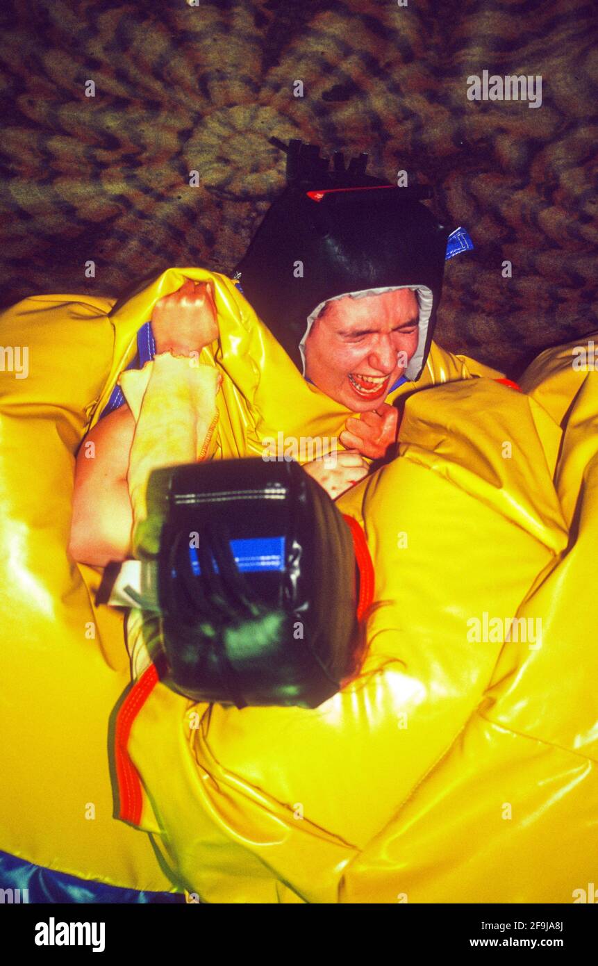 Sumo wrestling at the Kerrang! Weekender 2003 , Pontins, Camber Sands ...