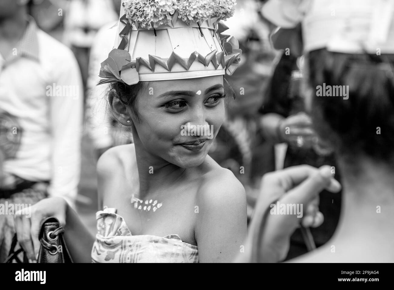 Young balinese woman Black and White Stock Photos & Images - Alamy