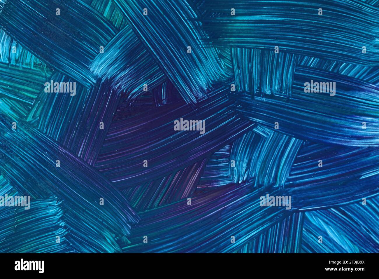 Abstract art background navy blue and cerulean colors. Watercolor ...