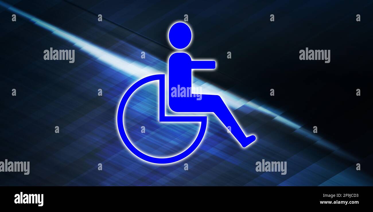 Illustration of a disability insurance concept Stock Photo - Alamy