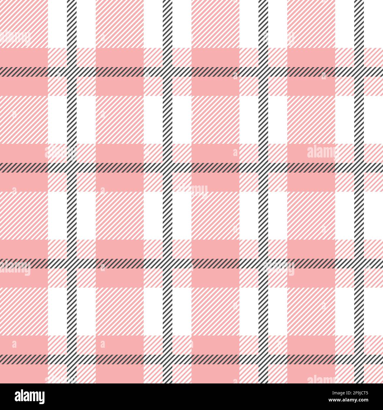 Pink and grey Scotland textile seamless pattern. Fabric texture check ...
