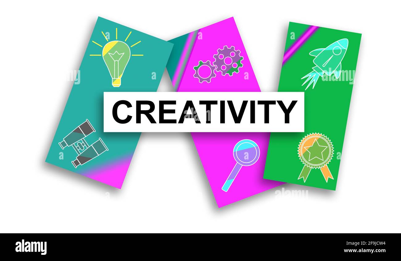 Illustration of a creativity concept Stock Photo - Alamy