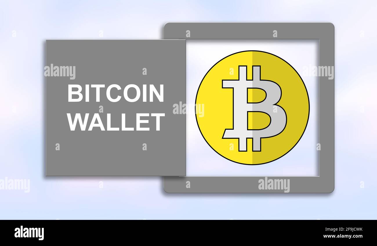 Illustration of a bitcoin wallet concept Stock Photo - Alamy Illustration of a bitcoin wallet concept Stock Photo - Alamy