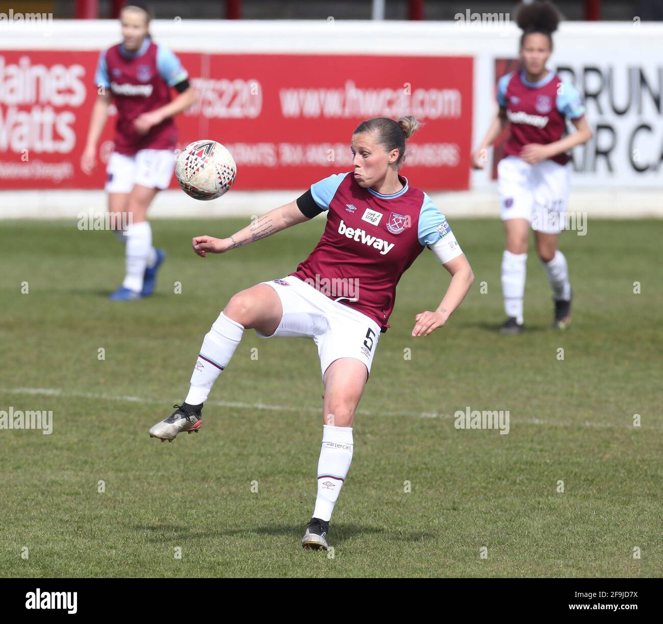 DAGENHAM, ENGLAND - APRIL 18: Gilly Flaherty of West Ham United WFC ...