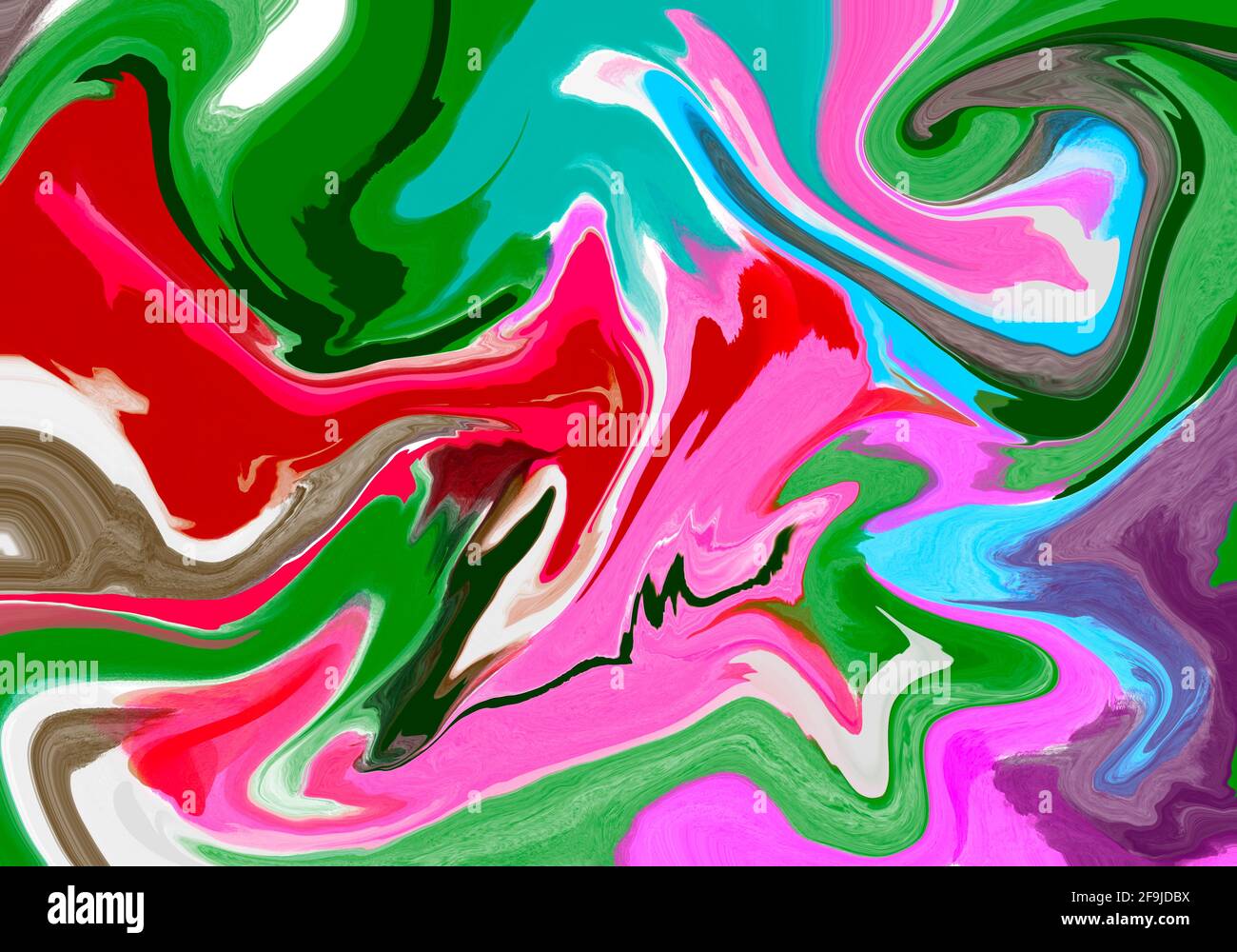 Super duper gorgeous abstract painting. Liquid paint technique ...