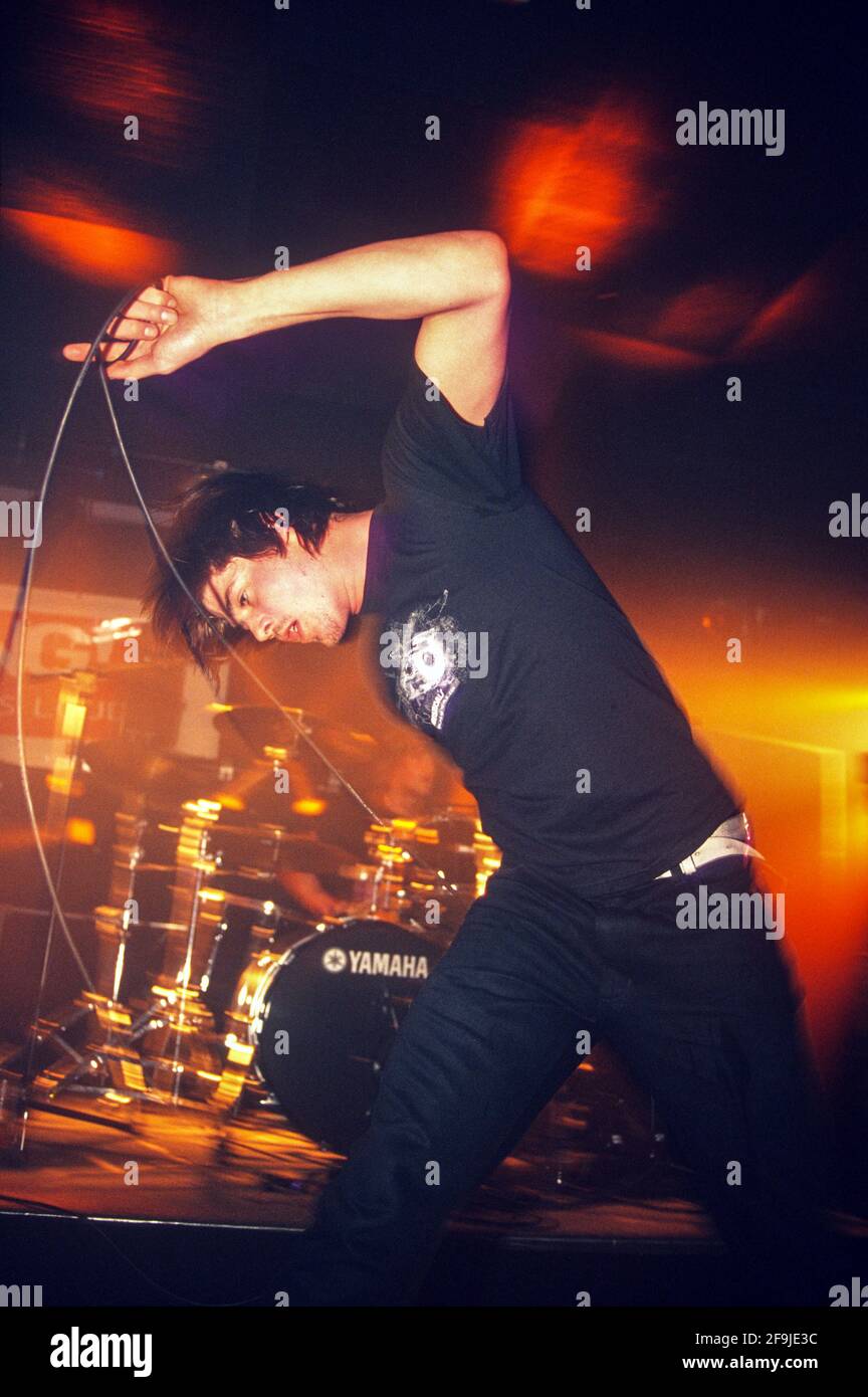 Johnny Truant performing at the Kerrang Kerrang Weekender 2003, Camber ...