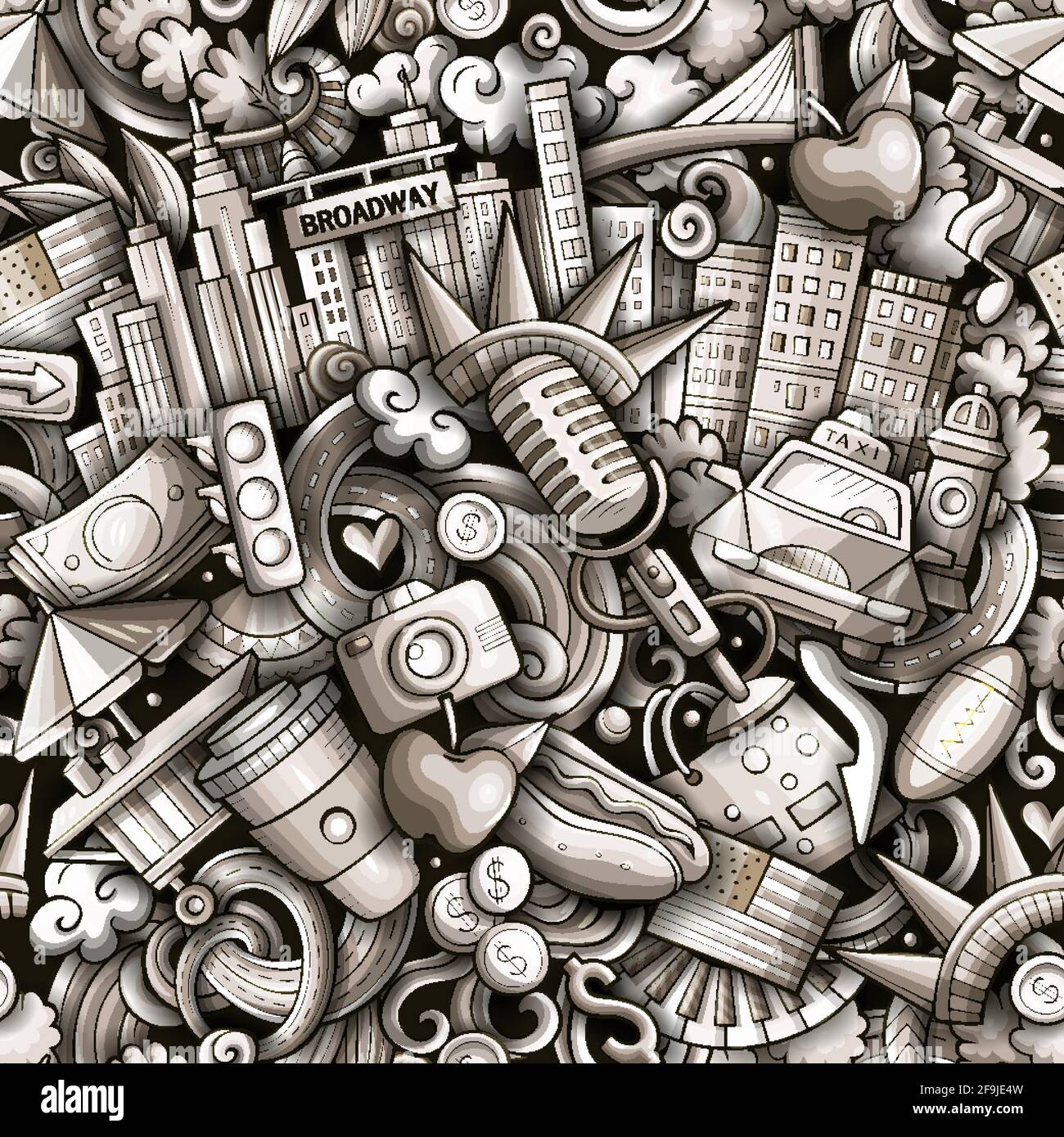 Brooklyn ny travel destinations Stock Vector Images - Alamy