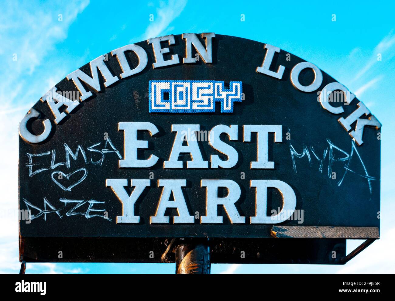 East Yard Street Sign, Camden Lock, London, England Stock Photo - Alamy
