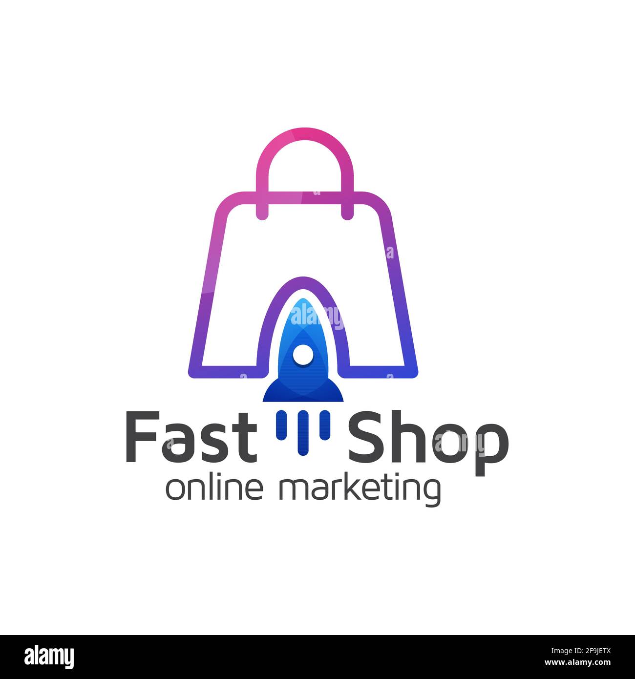 logo design fast shop vector Stock Vector Image & Art - Alamy