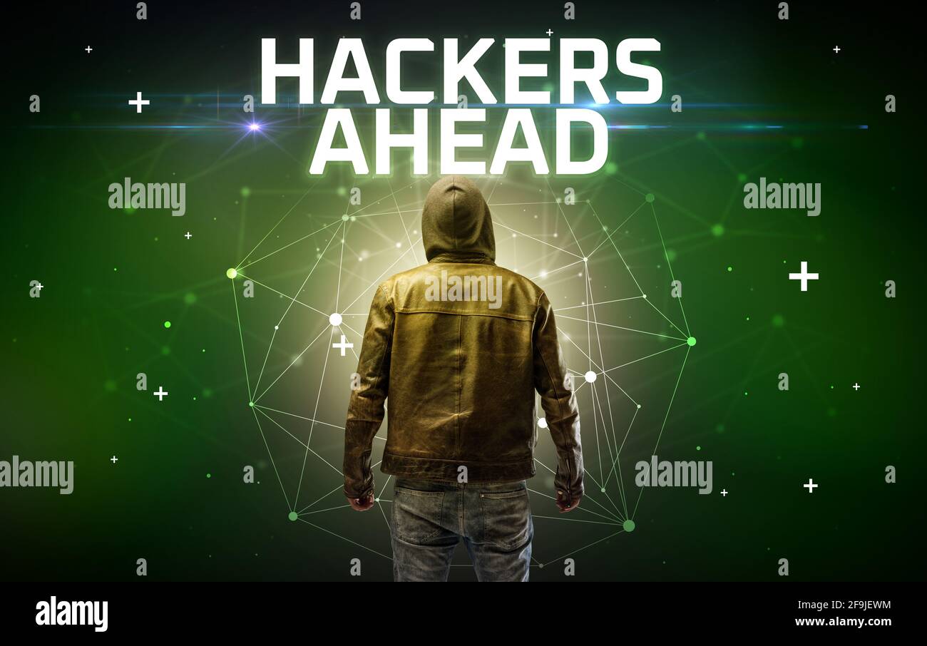 Mysterious hacker, online attack concept Stock Photo - Alamy