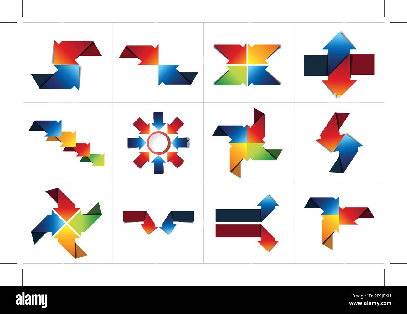 Mega set of various arrows infographic concepts Stock Vector Image ...