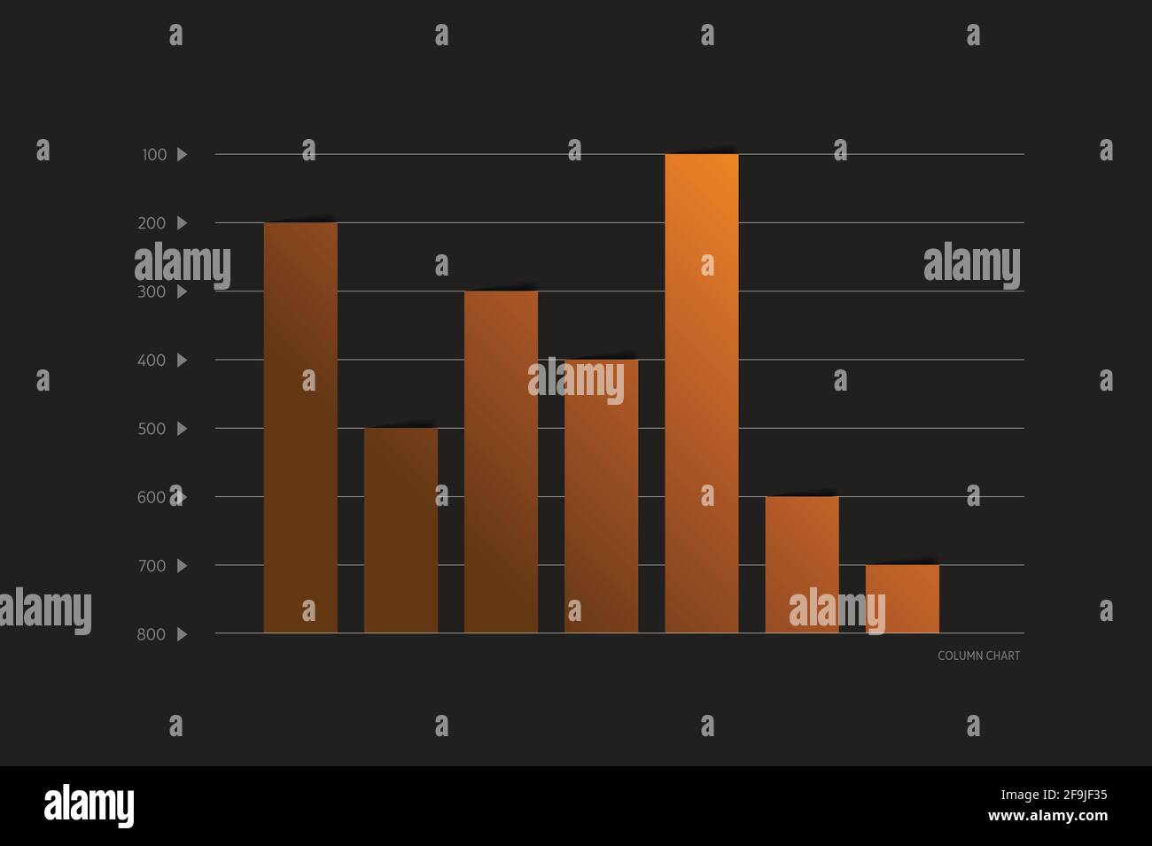Column graph, chart template for infographics Stock Vector Image & Art ...