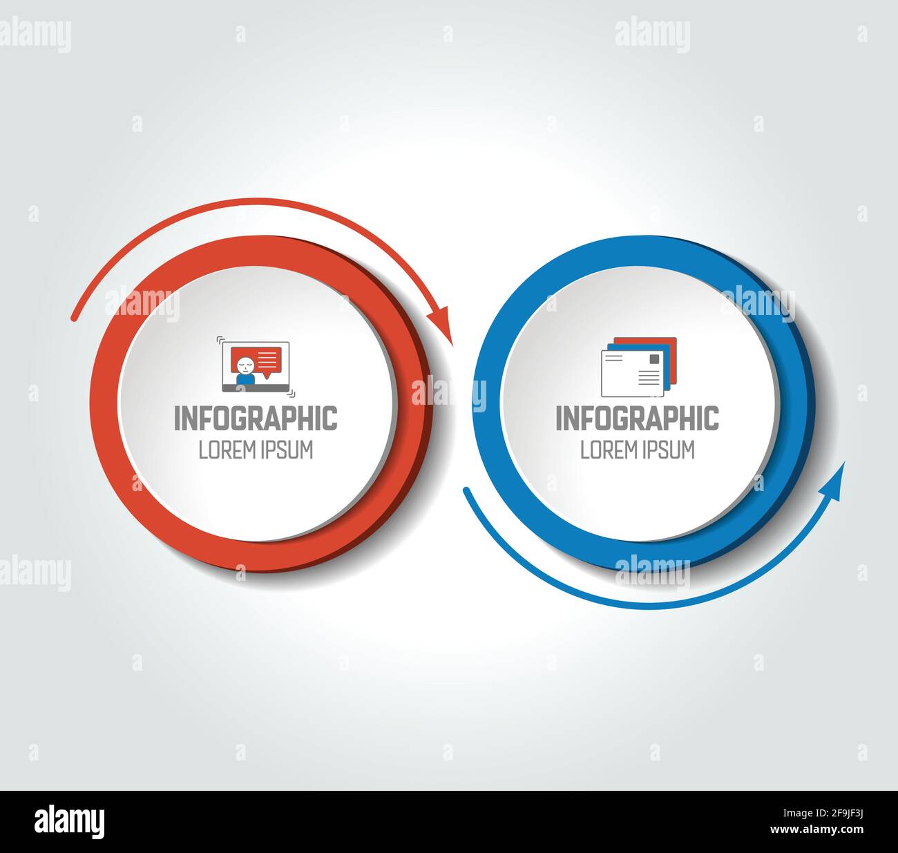 Circle, round chart, scheme, timeline, infographic, numbered template ...