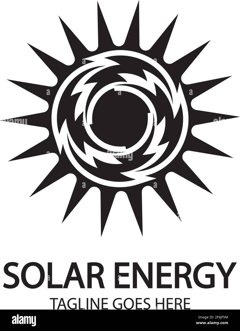 Solar energy panel and sun icon isolated on white background Stock ...