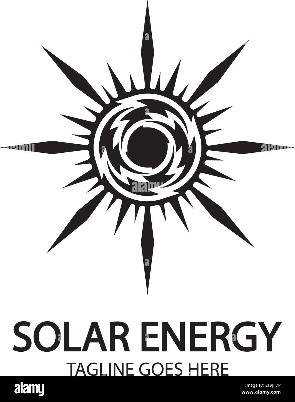 Solar energy panel and sun icon isolated on white background Stock ...