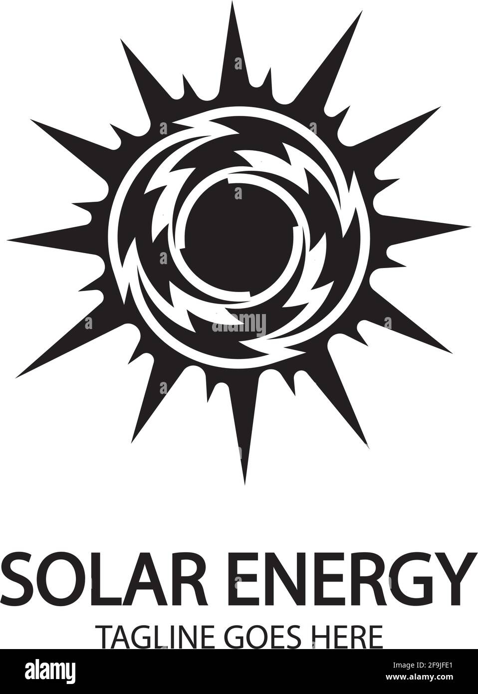 Solar energy panel and sun icon isolated on white background Stock ...