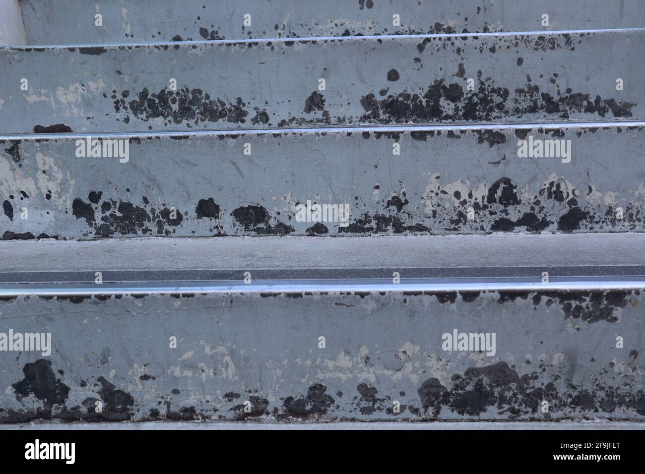 Closeup of texture from metal stairs with wear patterns, great for ...