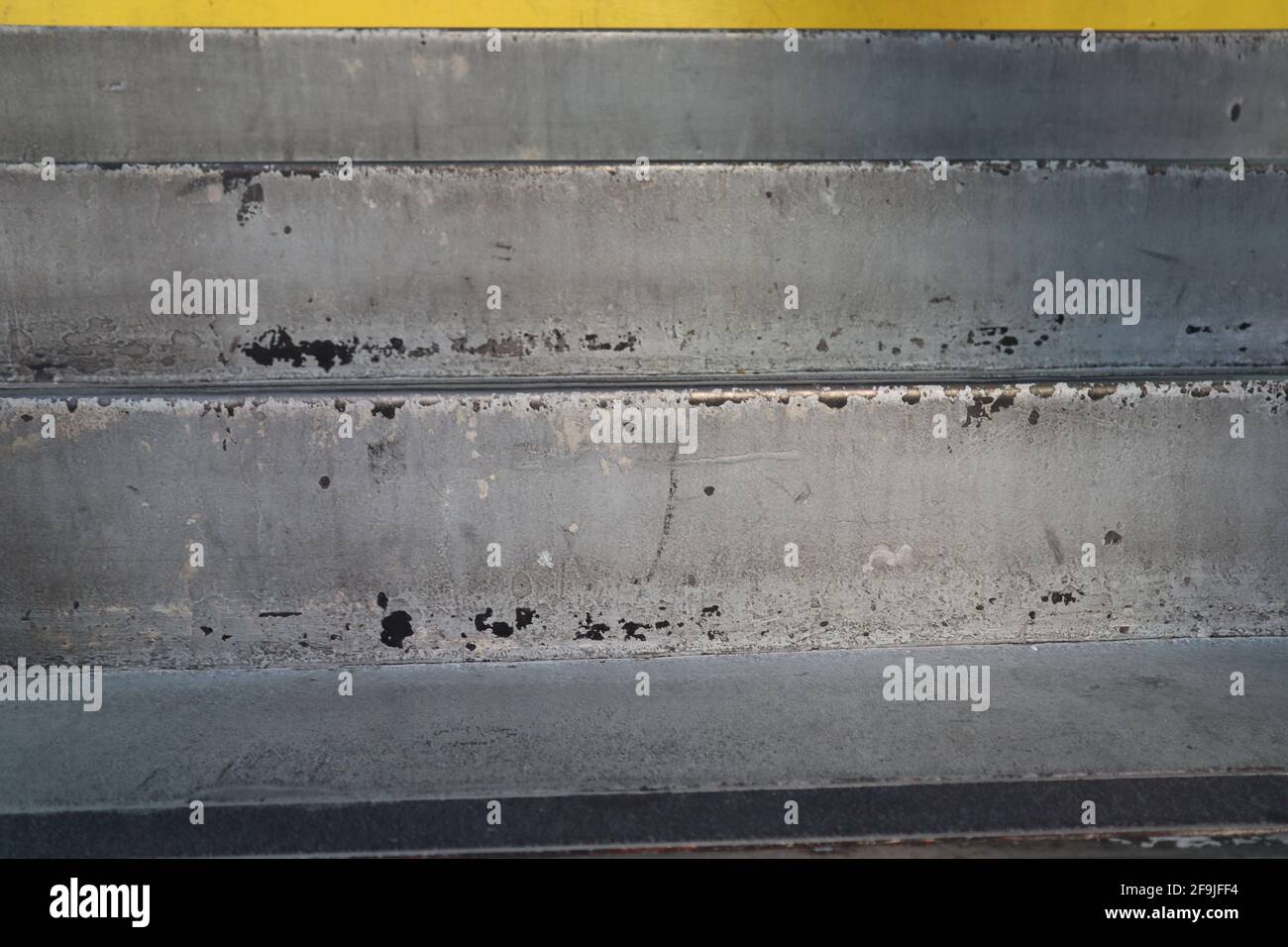 Closeup of texture from metal stairs with wear patterns, great for ...