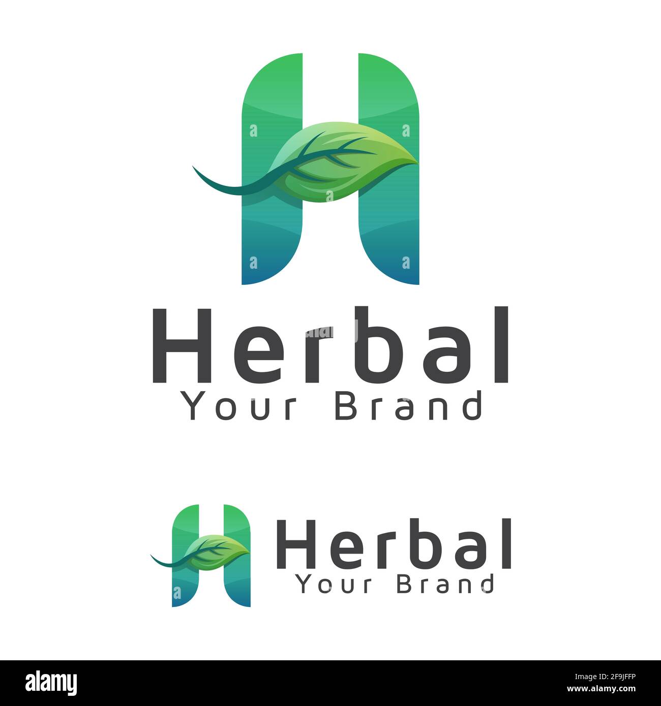 logo design herbal vector Stock Vector Image & Art - Alamy