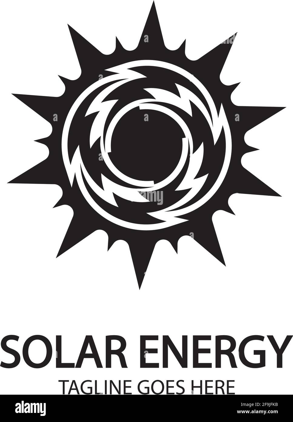 Solar energy panel and sun icon isolated on white background Stock ...